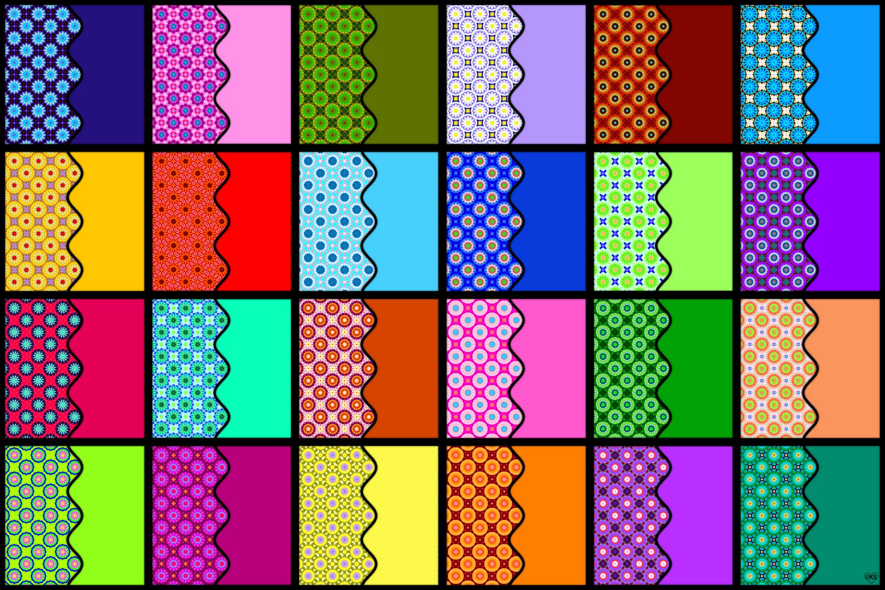 Solve Squiggly Blocks ~ H jigsaw puzzle online with 600 pieces