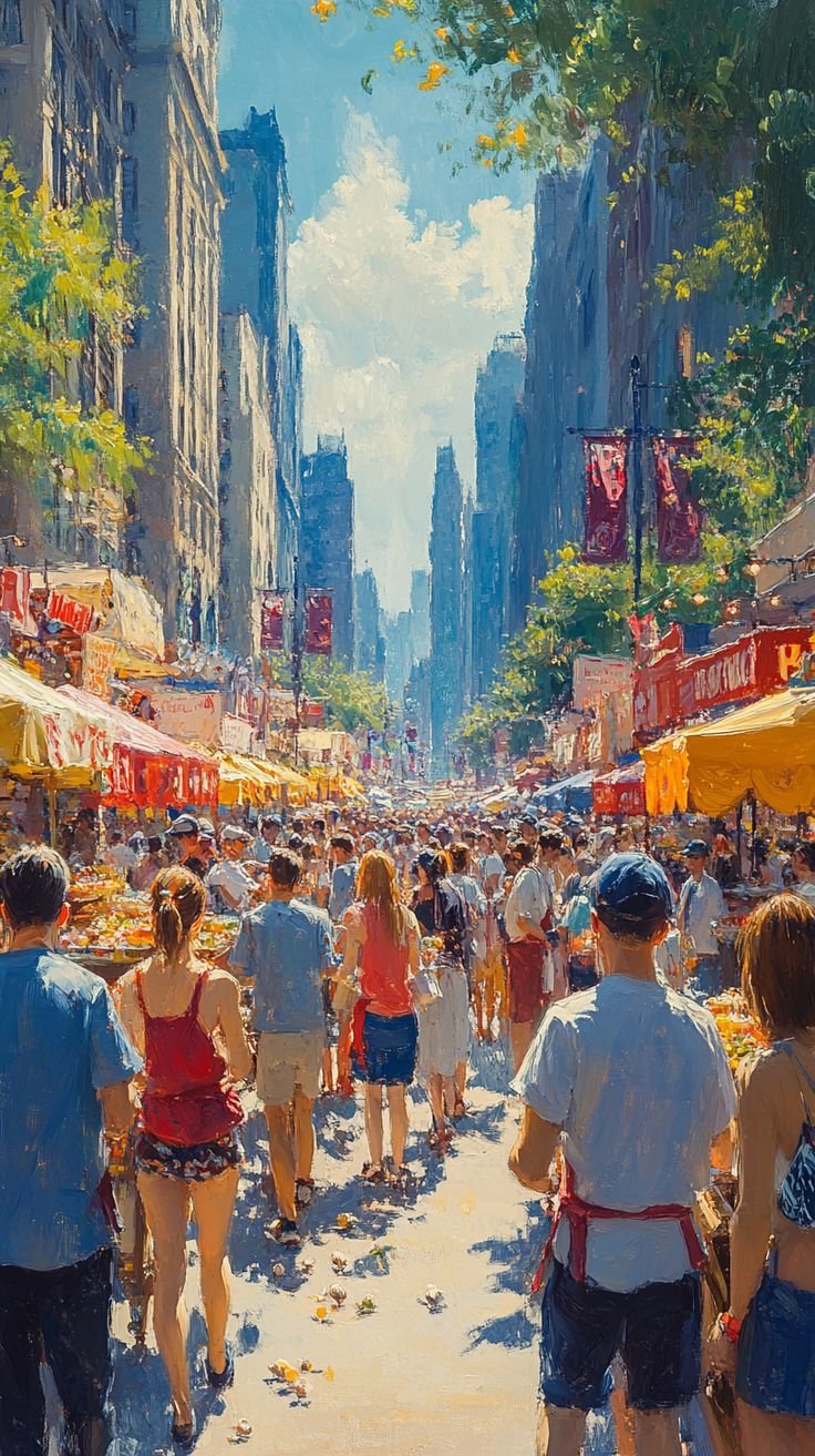 Solve Chicago Food Festival: Vibrant Summer Street Scene & Lively ...