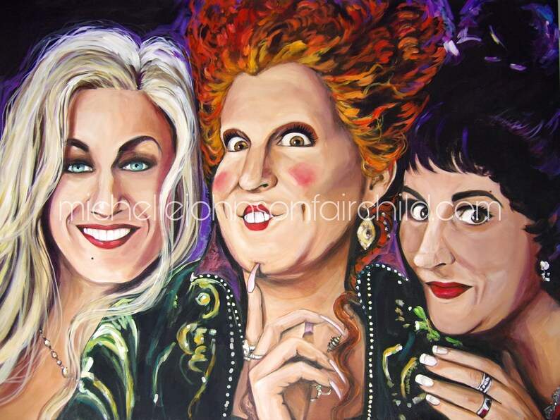 Solve Michelle Johnson Fairchild Artwork - 'Hocus Pocus Ladies' jigsaw ...