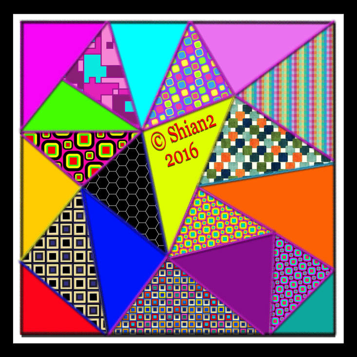 Solve Triangles jigsaw puzzle online with 16 pieces