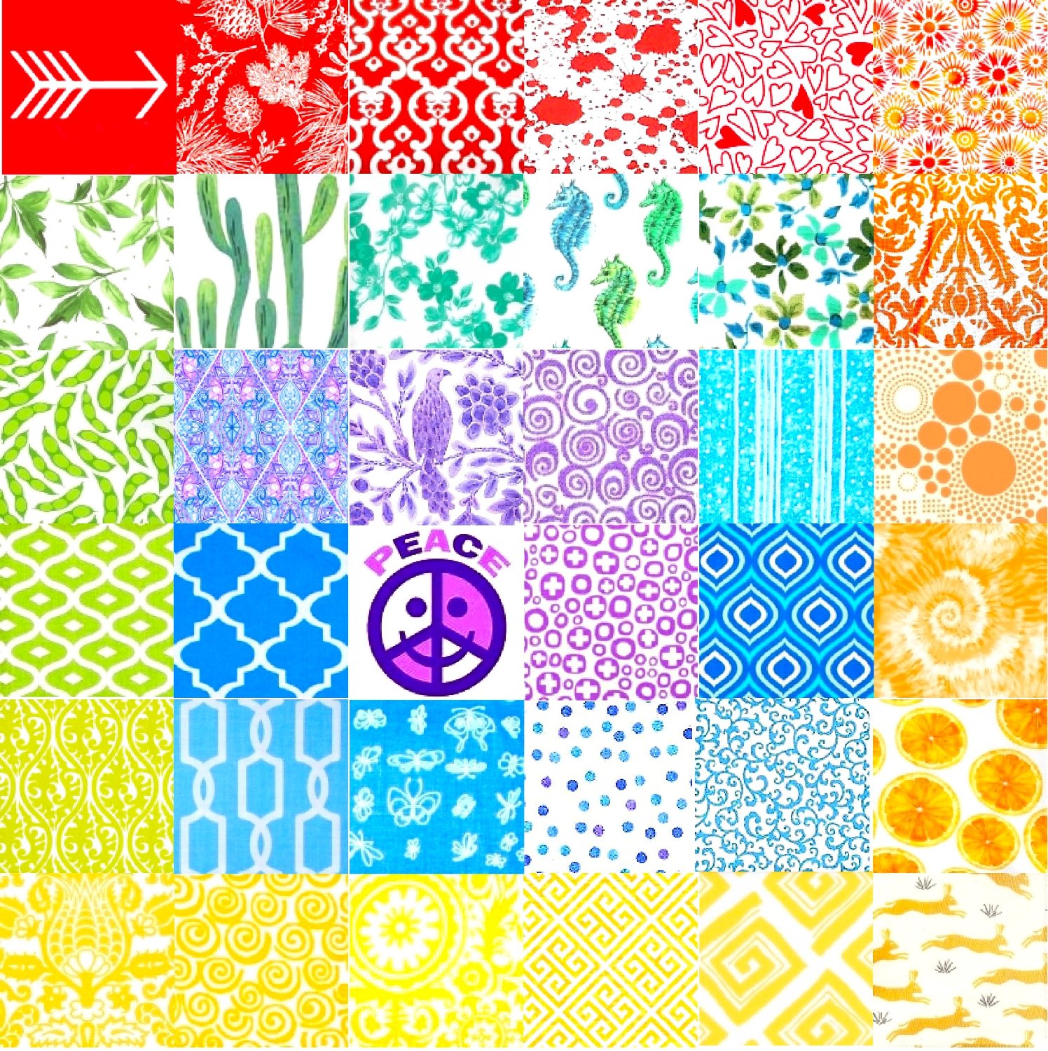 Jigsaw Puzzle | PATCHWORK FOLLOW THE RAINBOW | 81 pieces | Jigidi