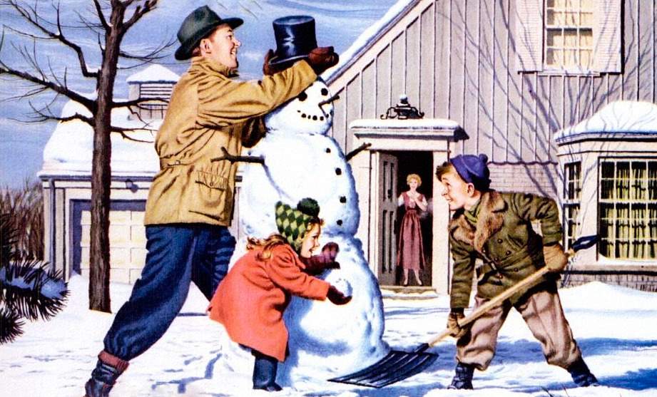 Solve Snowman jigsaw puzzle online with 104 pieces