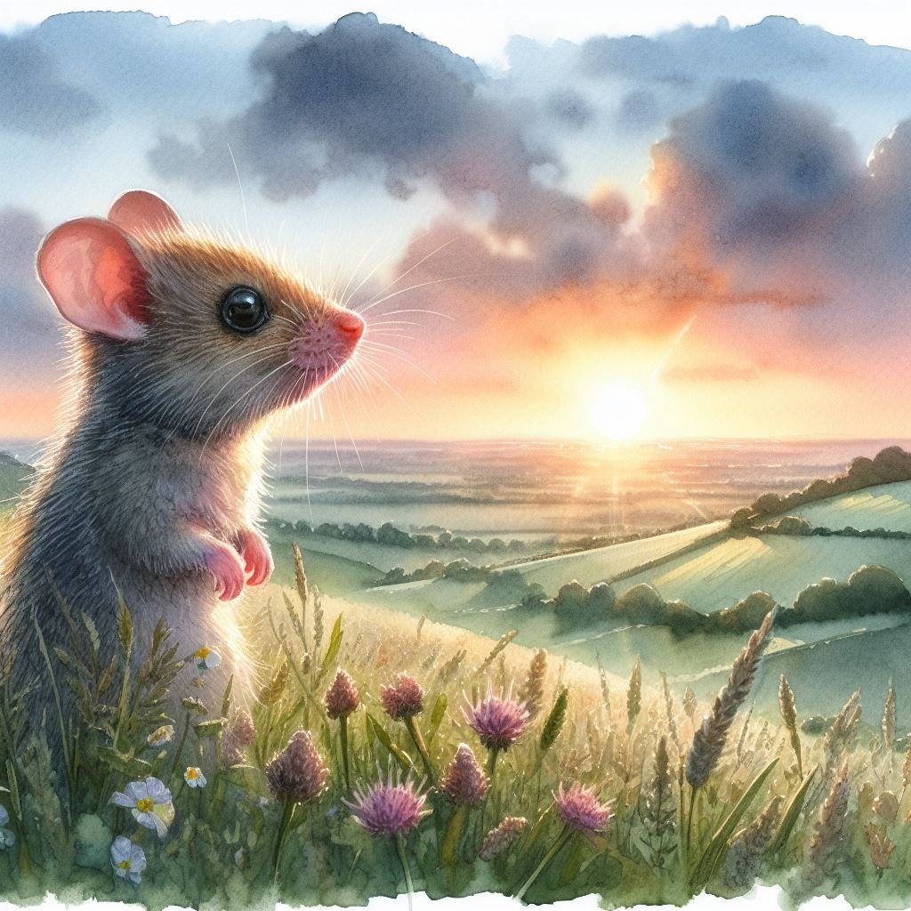 Solve Morning Mouse jigsaw puzzle online with 25 pieces