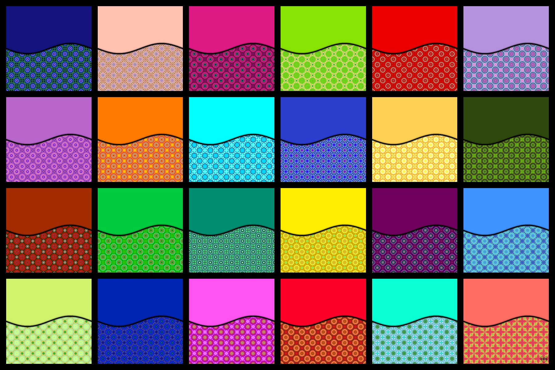 Solve Pattern Waves!! ~ M jigsaw puzzle online with 96 pieces