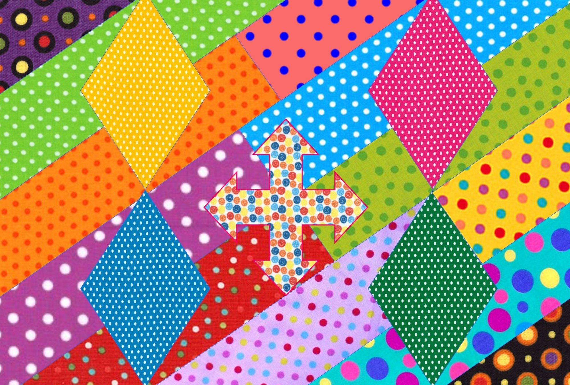 Solve Sunday dots - large jigsaw puzzle online with 176 pieces