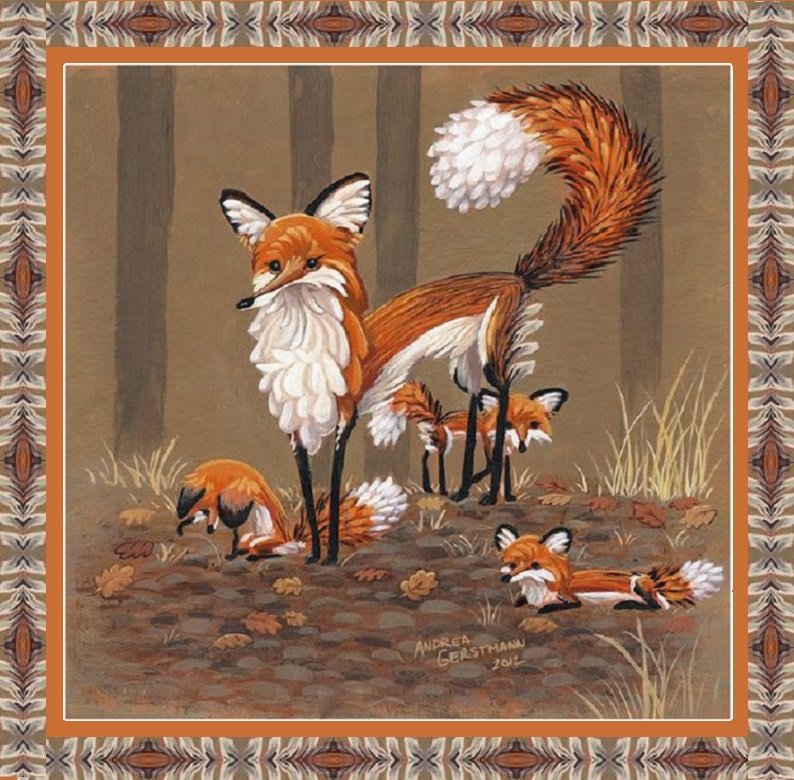 Solve Fall Fox jigsaw puzzle online with 169 pieces