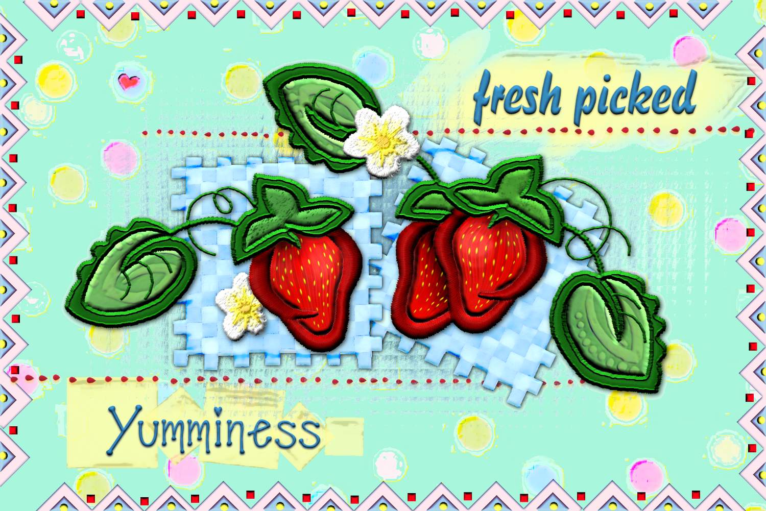Solve Strawberries jigsaw puzzle online with 96 pieces