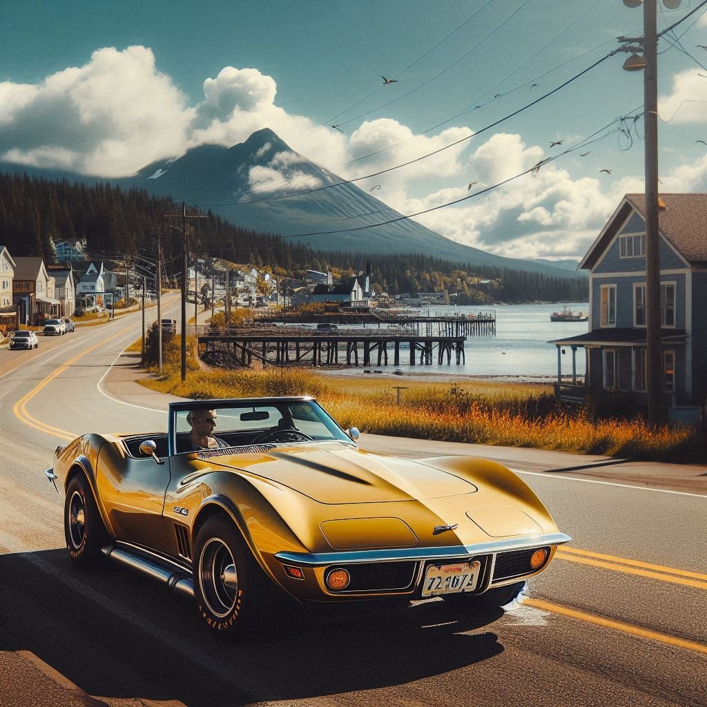 Jigsaw Puzzle | 49 pieces | 1968 Corvette by Henry | Jigidi