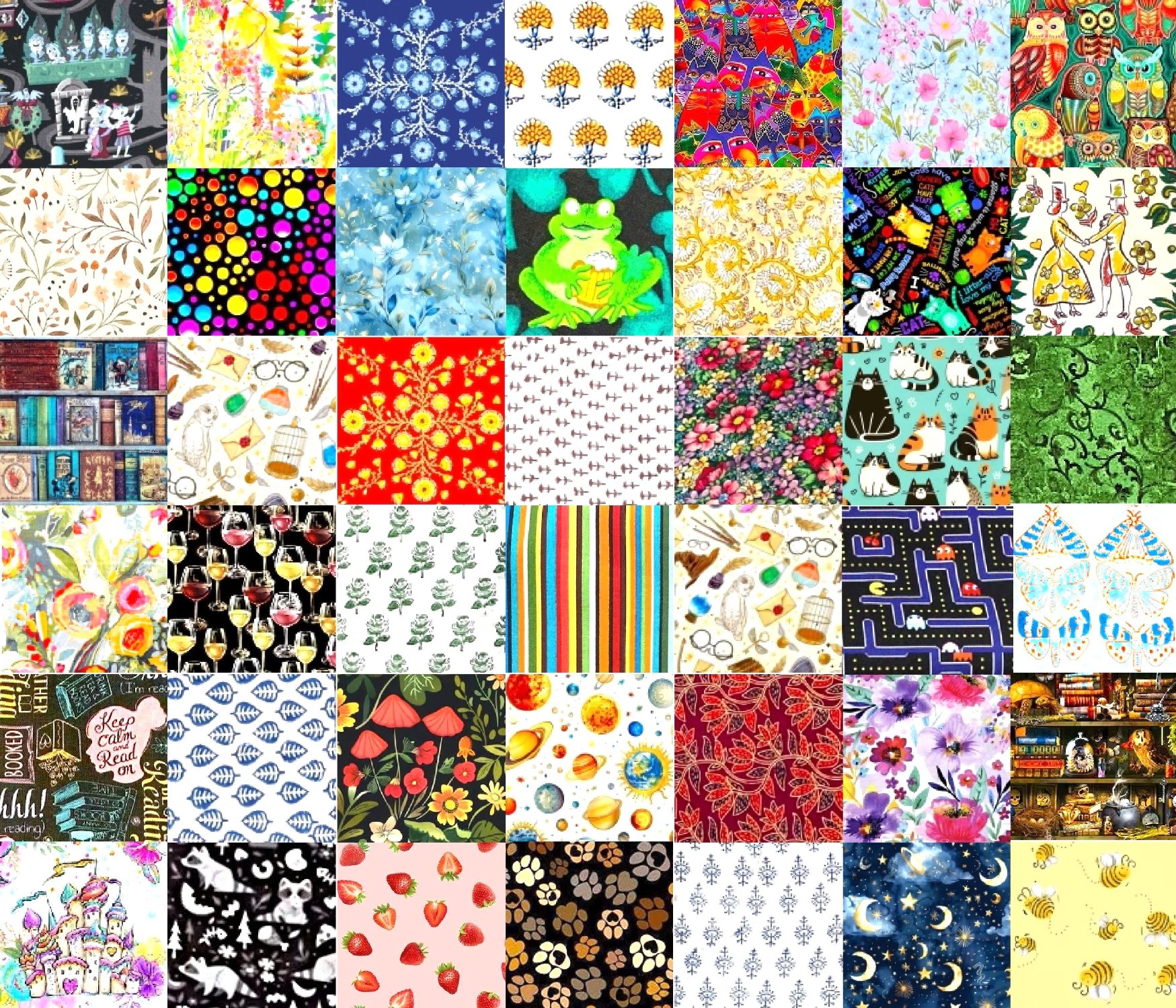 Solve PATCHWORK COTTON 21 jigsaw puzzle online with 72 pieces