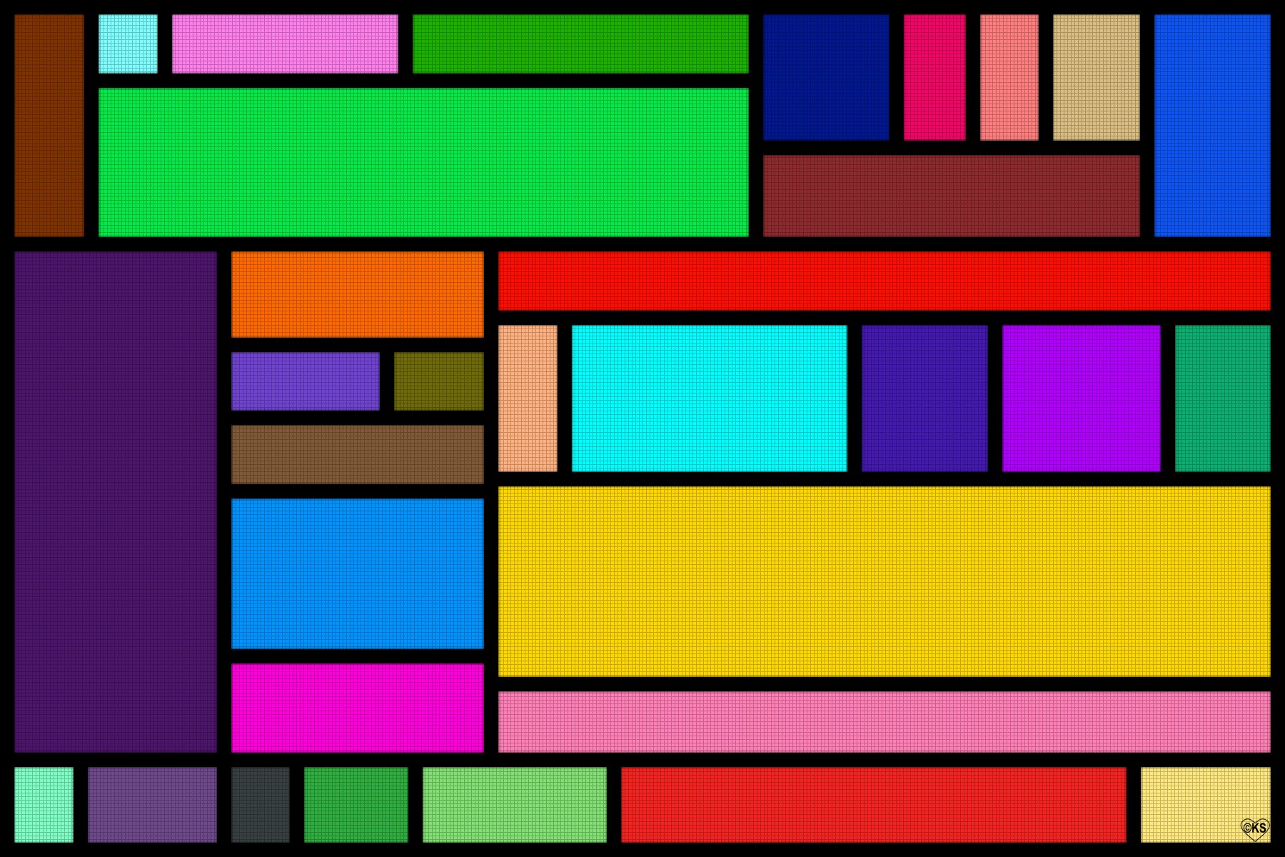 Solve Random Rectangles!! ~ H jigsaw puzzle online with 600 pieces