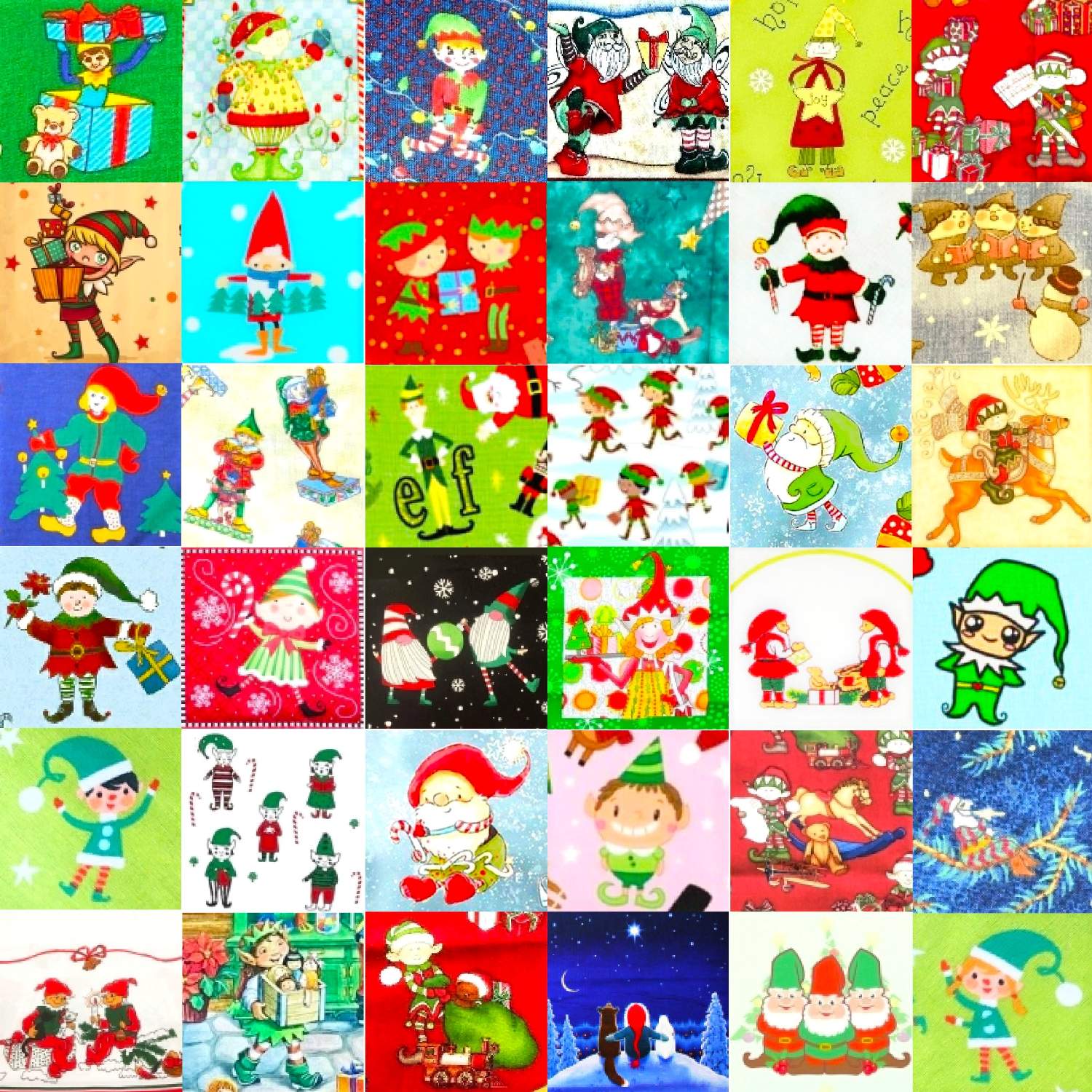 Solve PATCHWORK ELVES 22 jigsaw puzzle online with 144 pieces