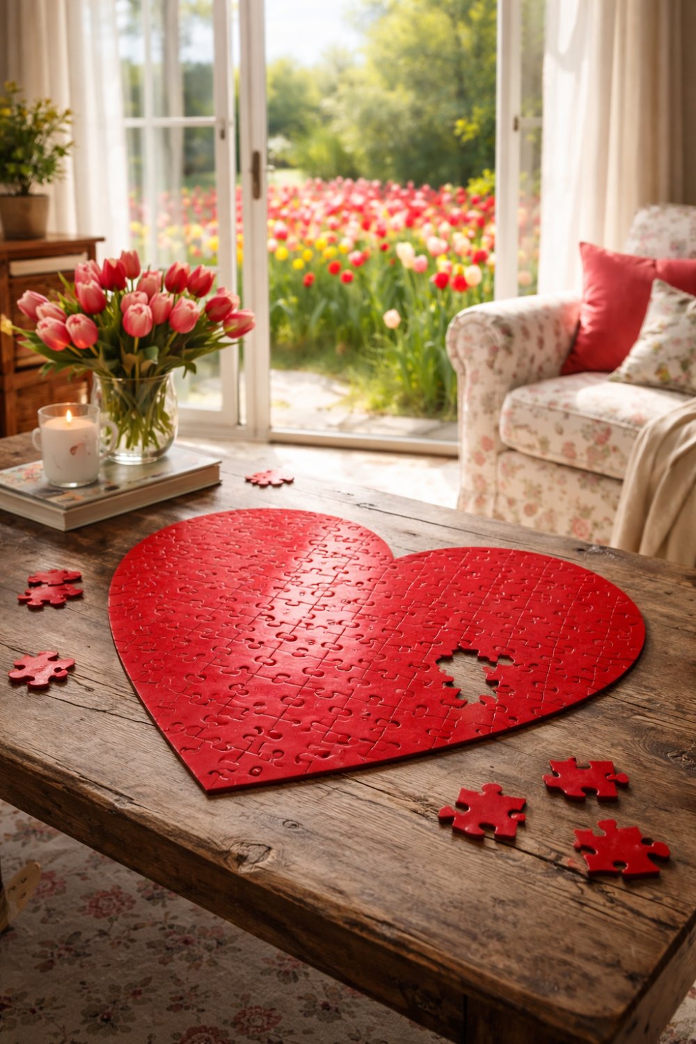 Solve Valentine's Day jigsaw puzzle jigsaw puzzle online with 40 pieces