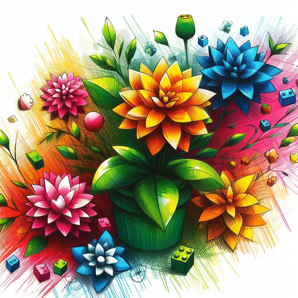 Jigsaw Puzzle | 121 pieces | Flowers - resize 9 to 306 pieces | Jigidi