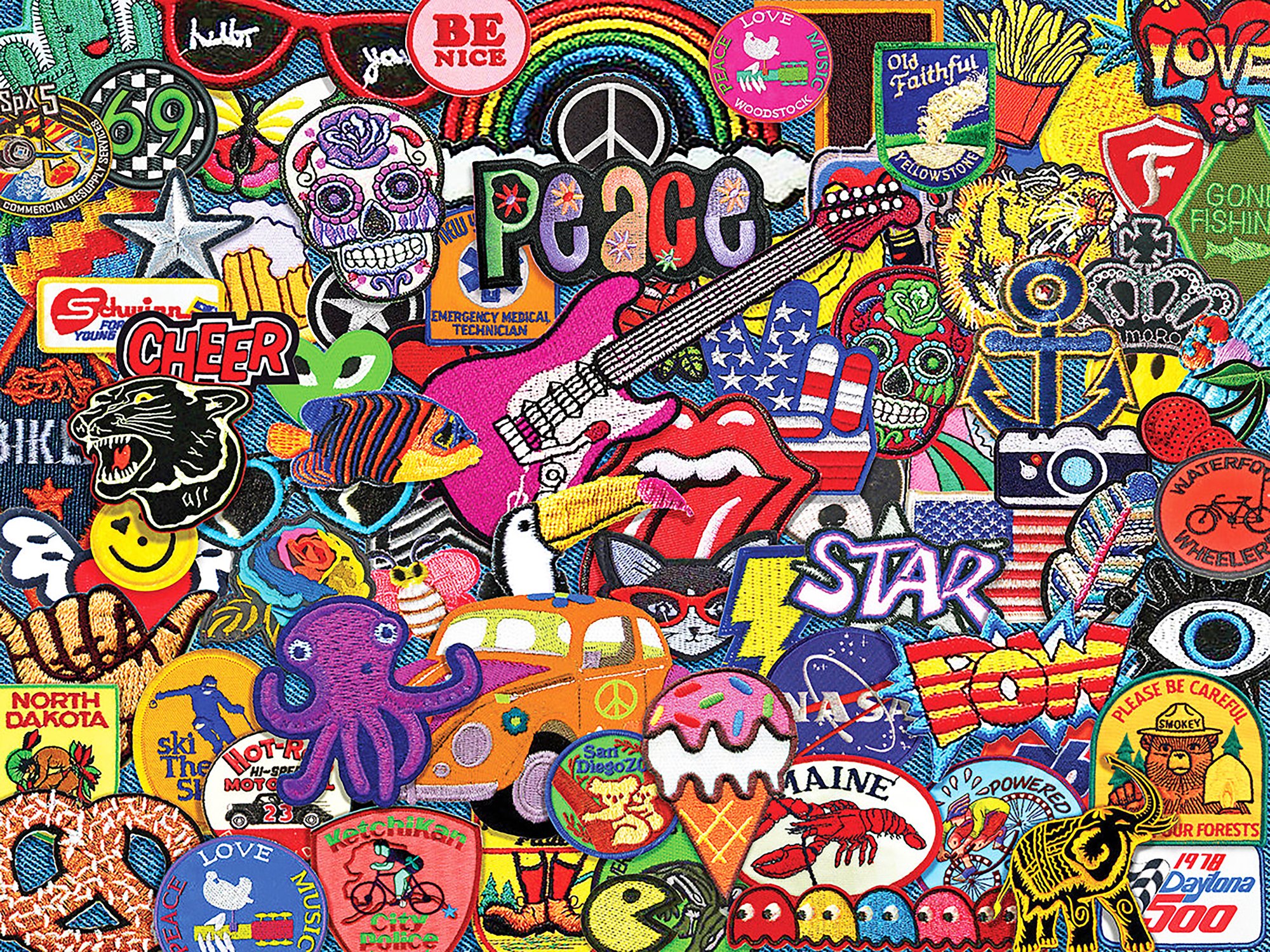 Solve Patches of Fun jigsaw puzzle online with 352 pieces