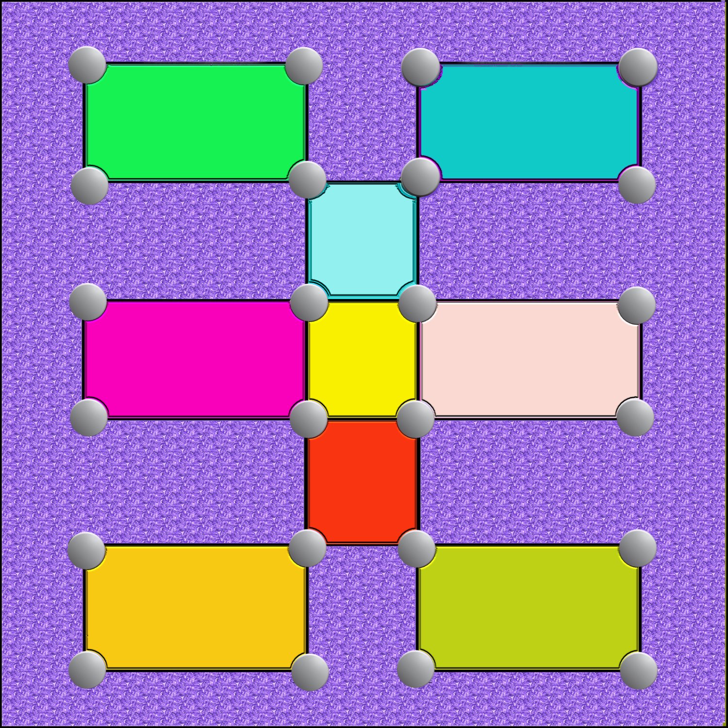 Solve SQUARES AND RECTANGLES jigsaw puzzle online with 225 pieces