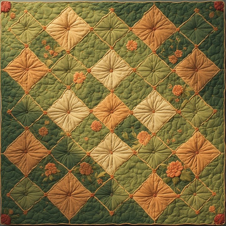 Solve Diamond tuck pattern jigsaw puzzle online with 100 pieces