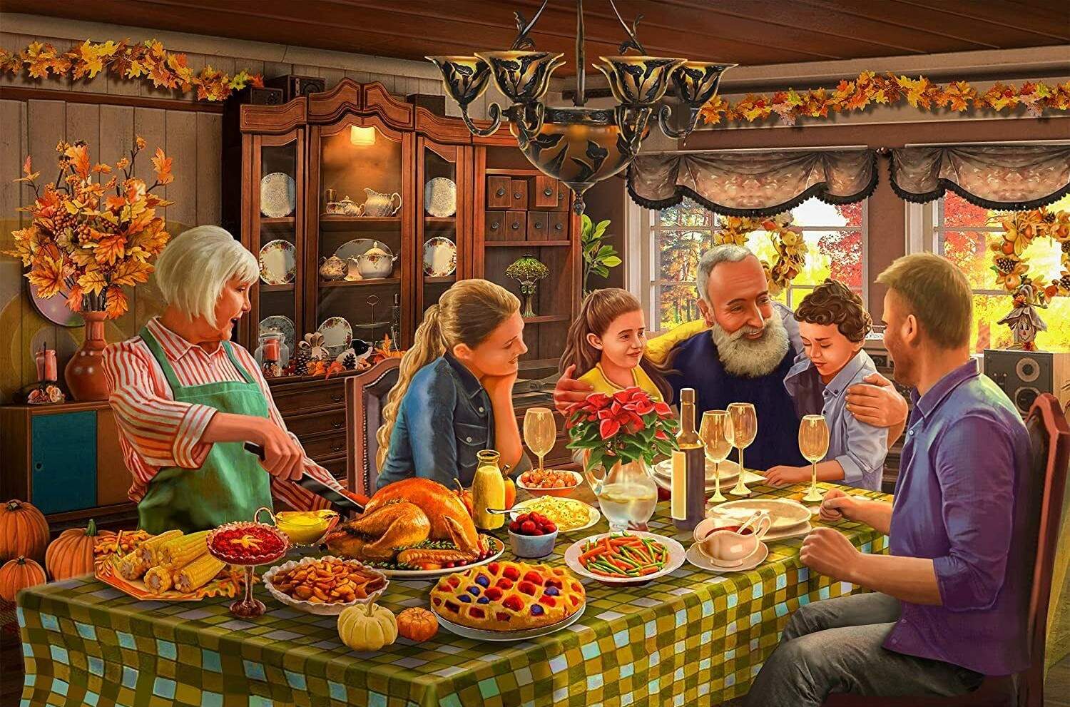 Solve Thanksgiving #3 jigsaw puzzle online with 77 pieces