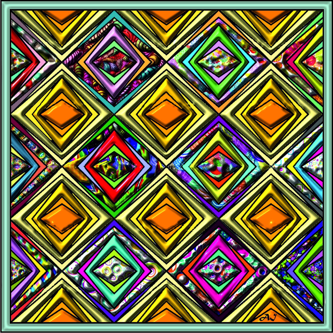 Solve Rhombus jigsaw puzzle online with 225 pieces