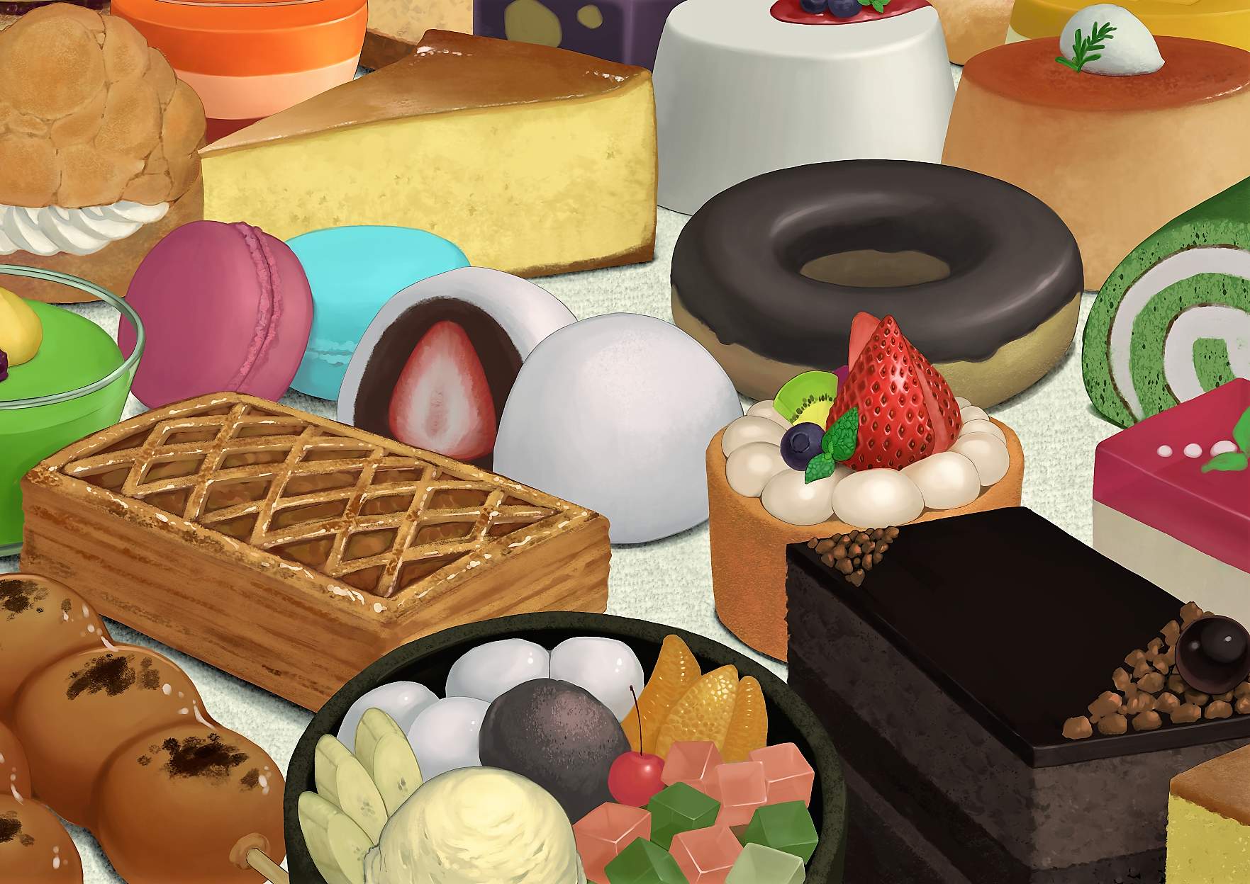 Solve Sweets jigsaw puzzle online with 352 pieces