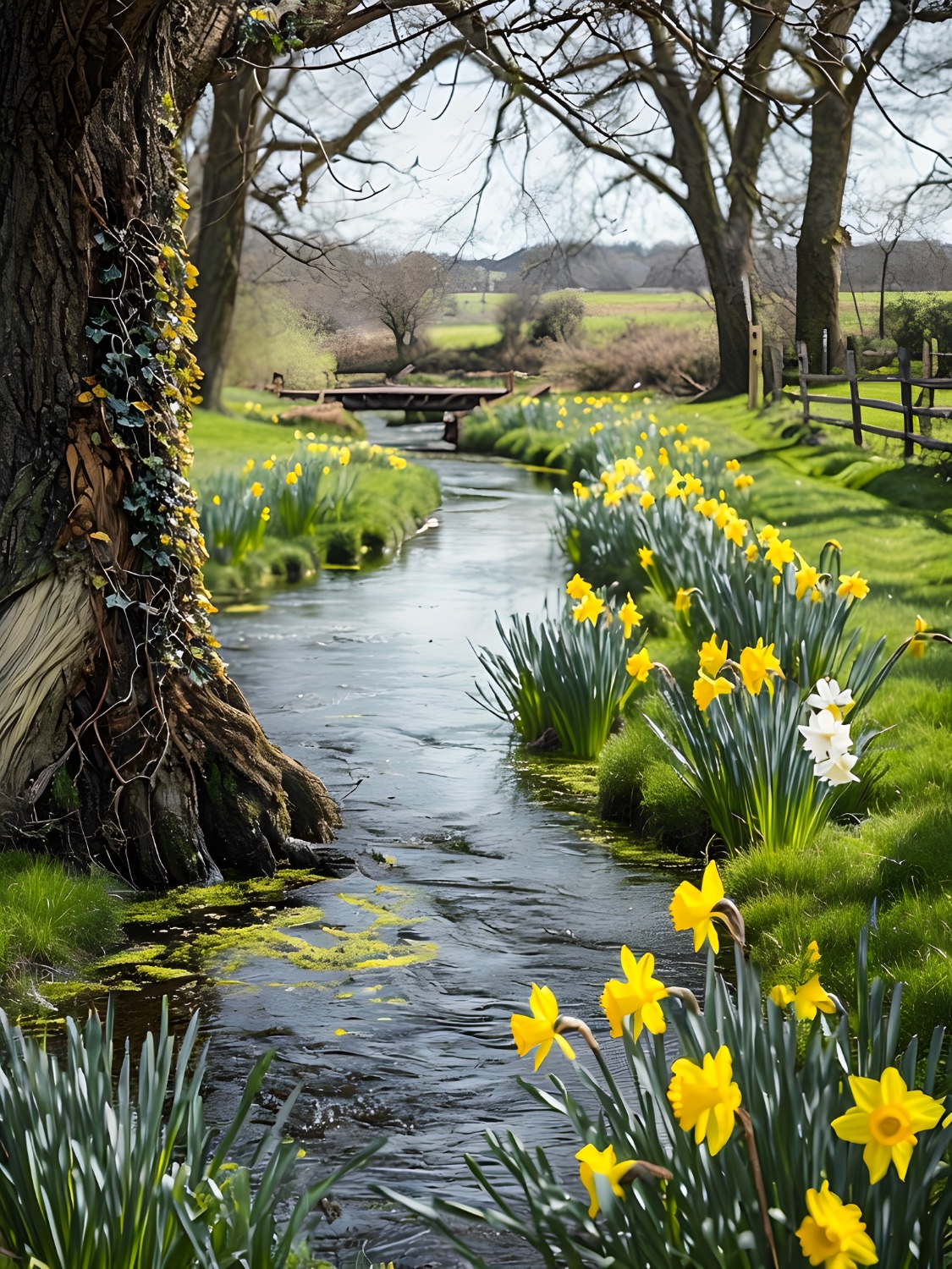 Solve Springtime Stream (resize 12 - 500) jigsaw puzzle online with 48 ...