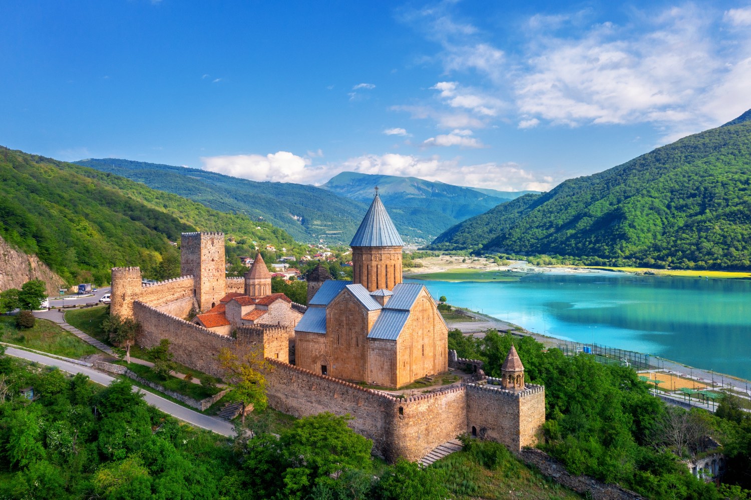 Solve Ananuri Castle, Dusheti Municipality, Georgia jigsaw puzzle ...