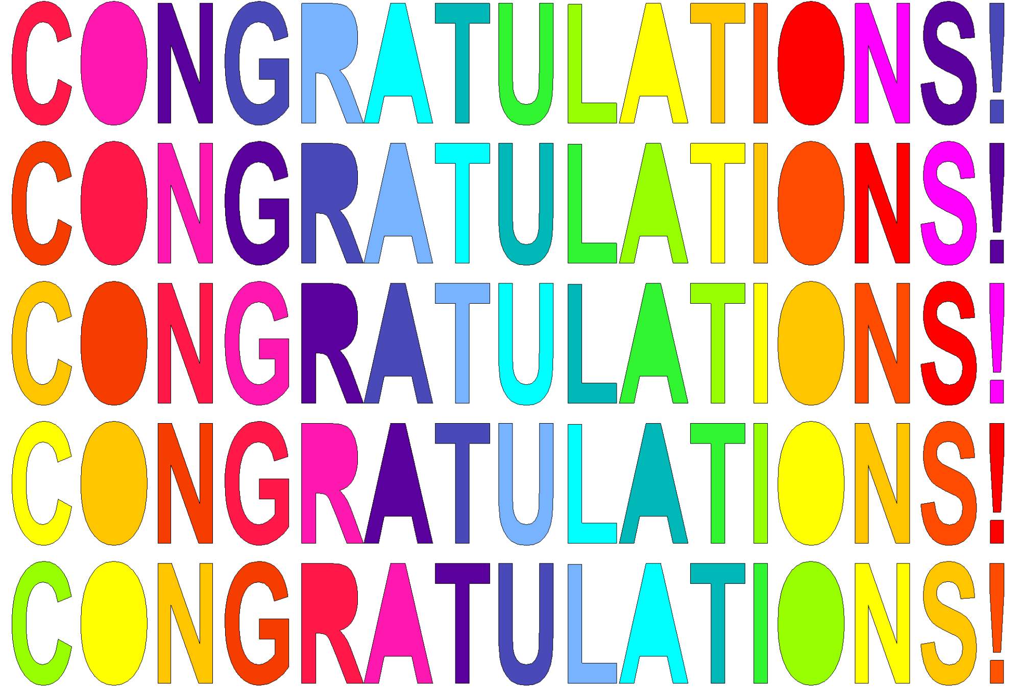 Solve congrats jigsaw puzzle online with 400 pieces