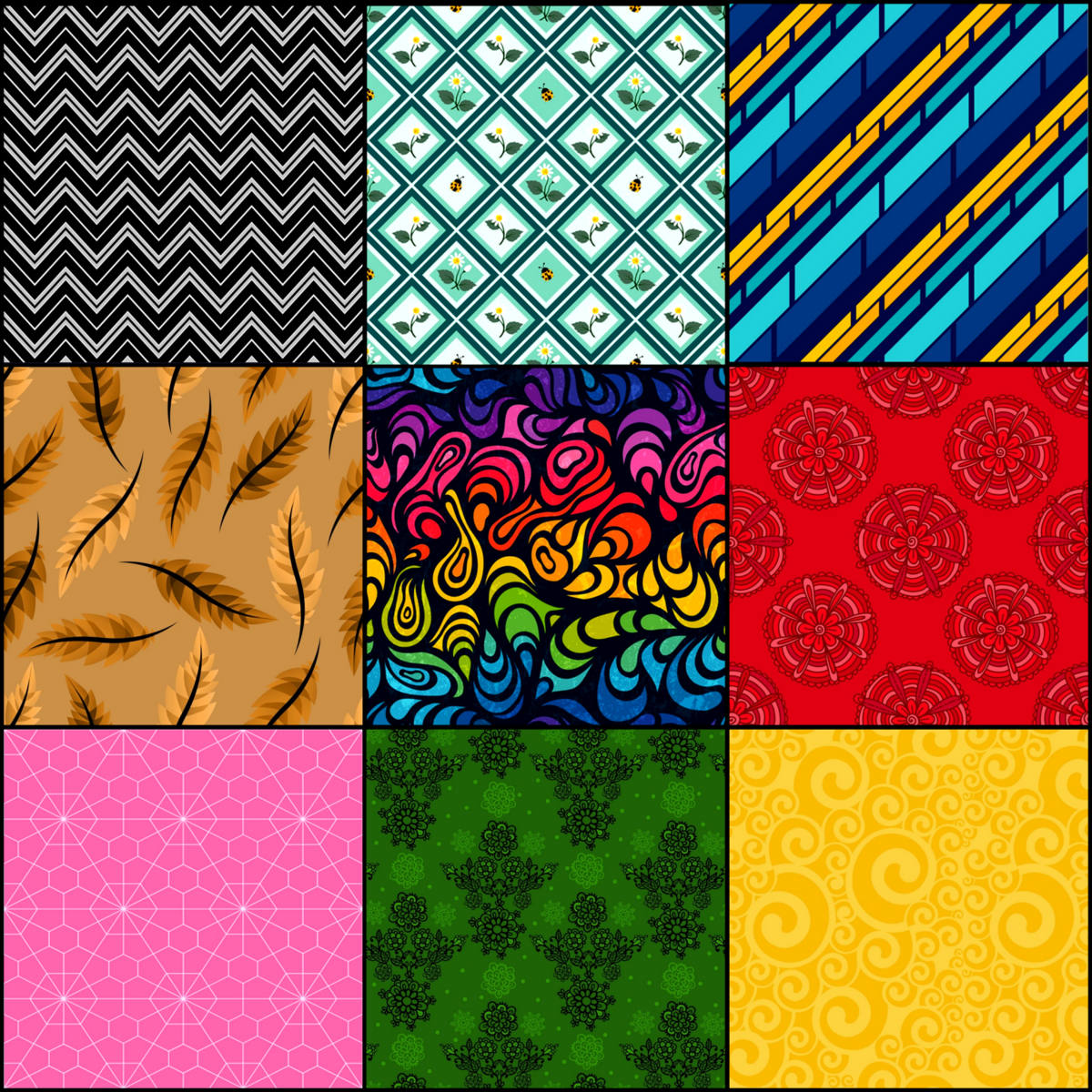 Solve Artistic patterns 6 jigsaw puzzle online with 225 pieces