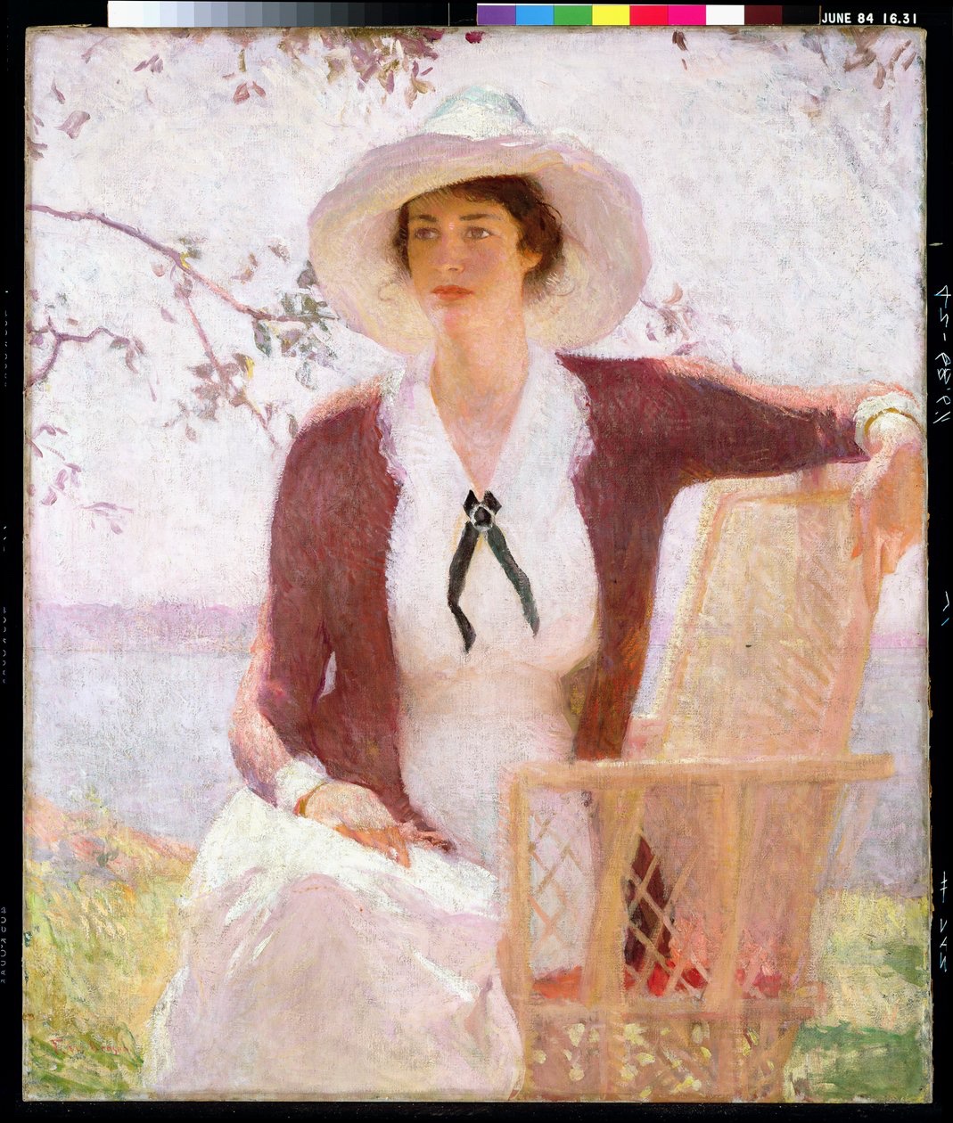 Solve Frank Weston Benson - My Daughter Elizabeth jigsaw puzzle online ...