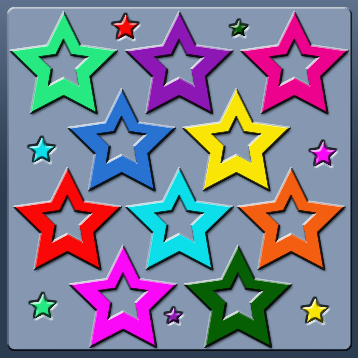 Solve stars jigsaw puzzle online with 144 pieces