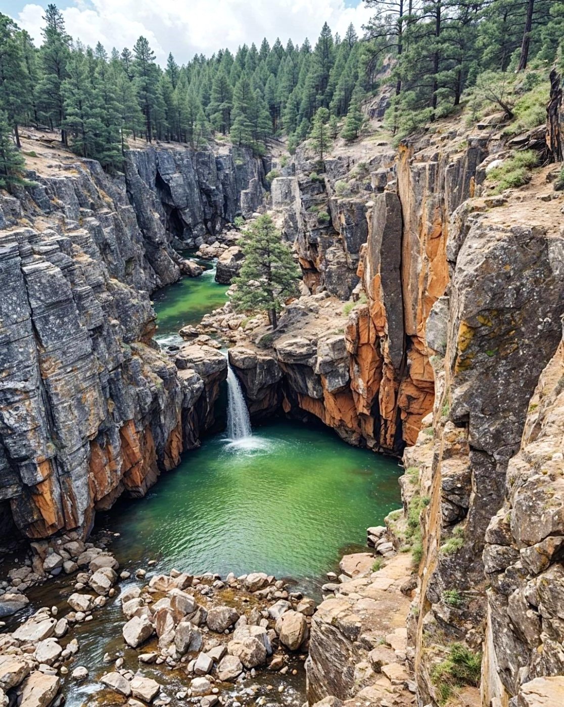 Solve Sycamore Falls in Arizona jigsaw puzzle online with 42 pieces