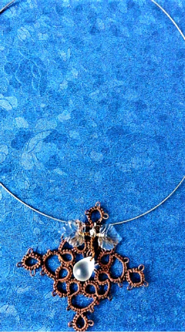 Solve Přívěsek - frivolitky; Pendant - frivolities jigsaw puzzle online ...