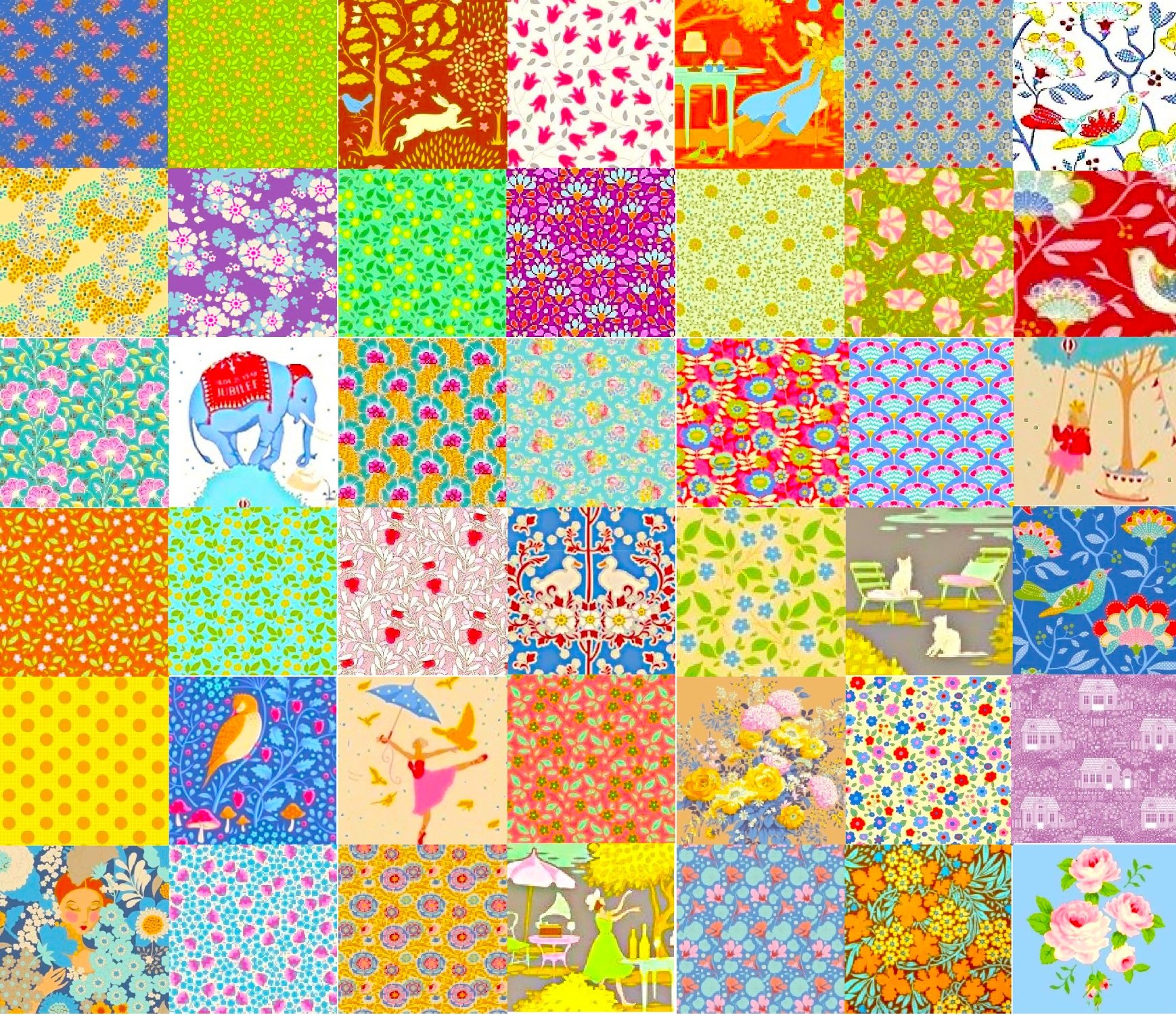 Solve PATCHWORK TILDA FABRICS 3 jigsaw puzzle online with 255 pieces