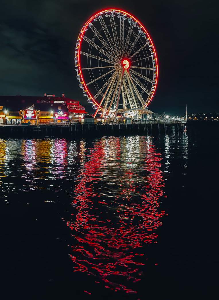 Solve The Seattle Great Wheel by night, early September 2021 jigsaw ...
