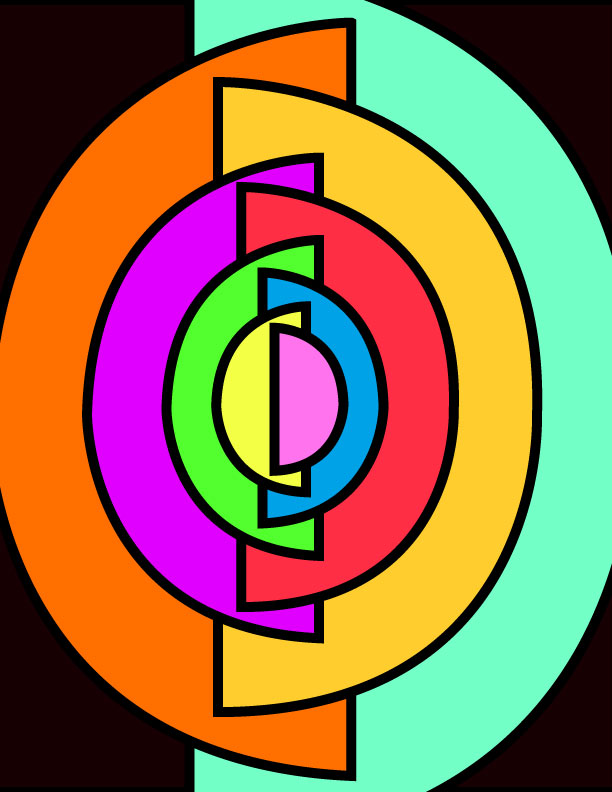 Solve half-circles jigsaw puzzle online with 130 pieces