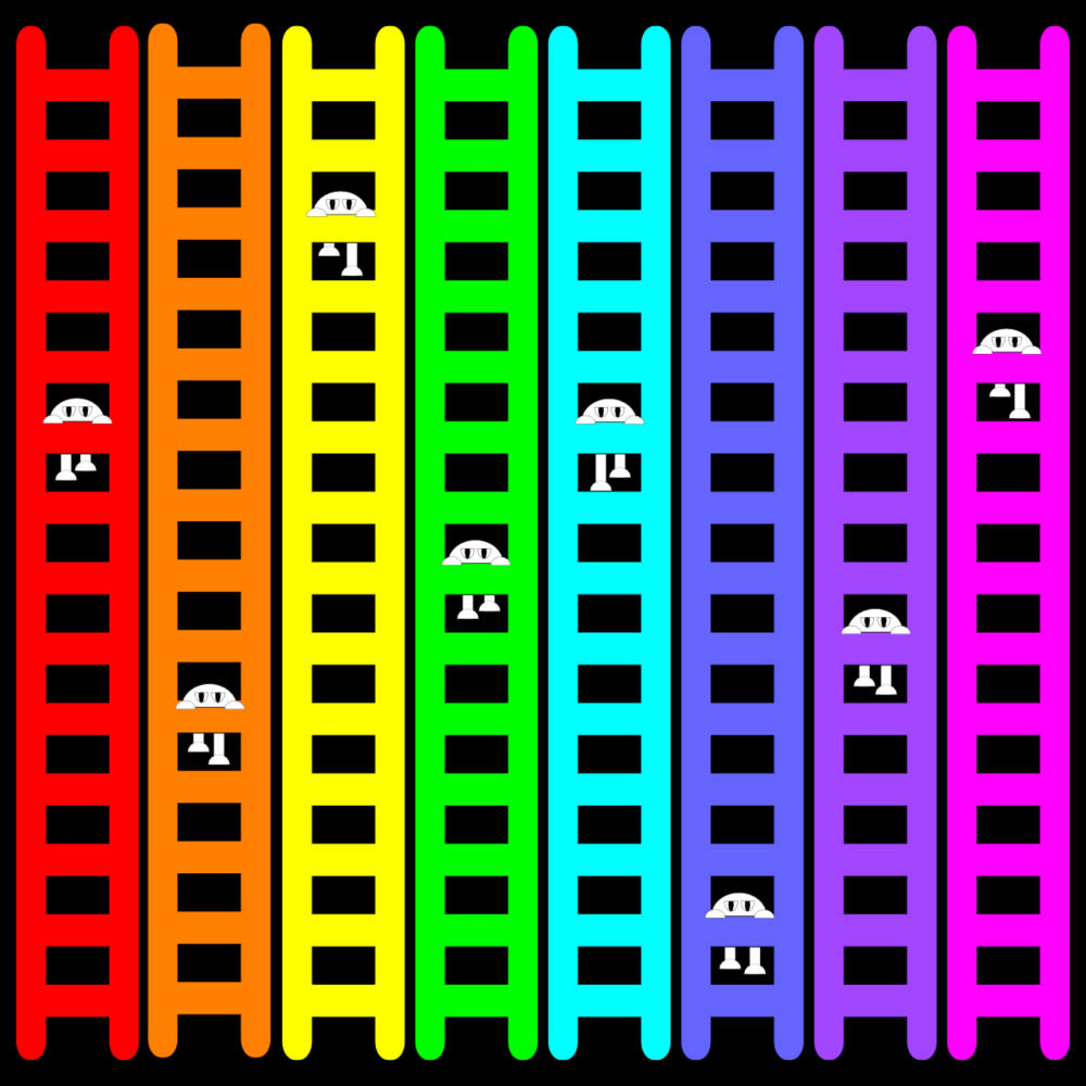 Solve ladders jigsaw puzzle online with 100 pieces