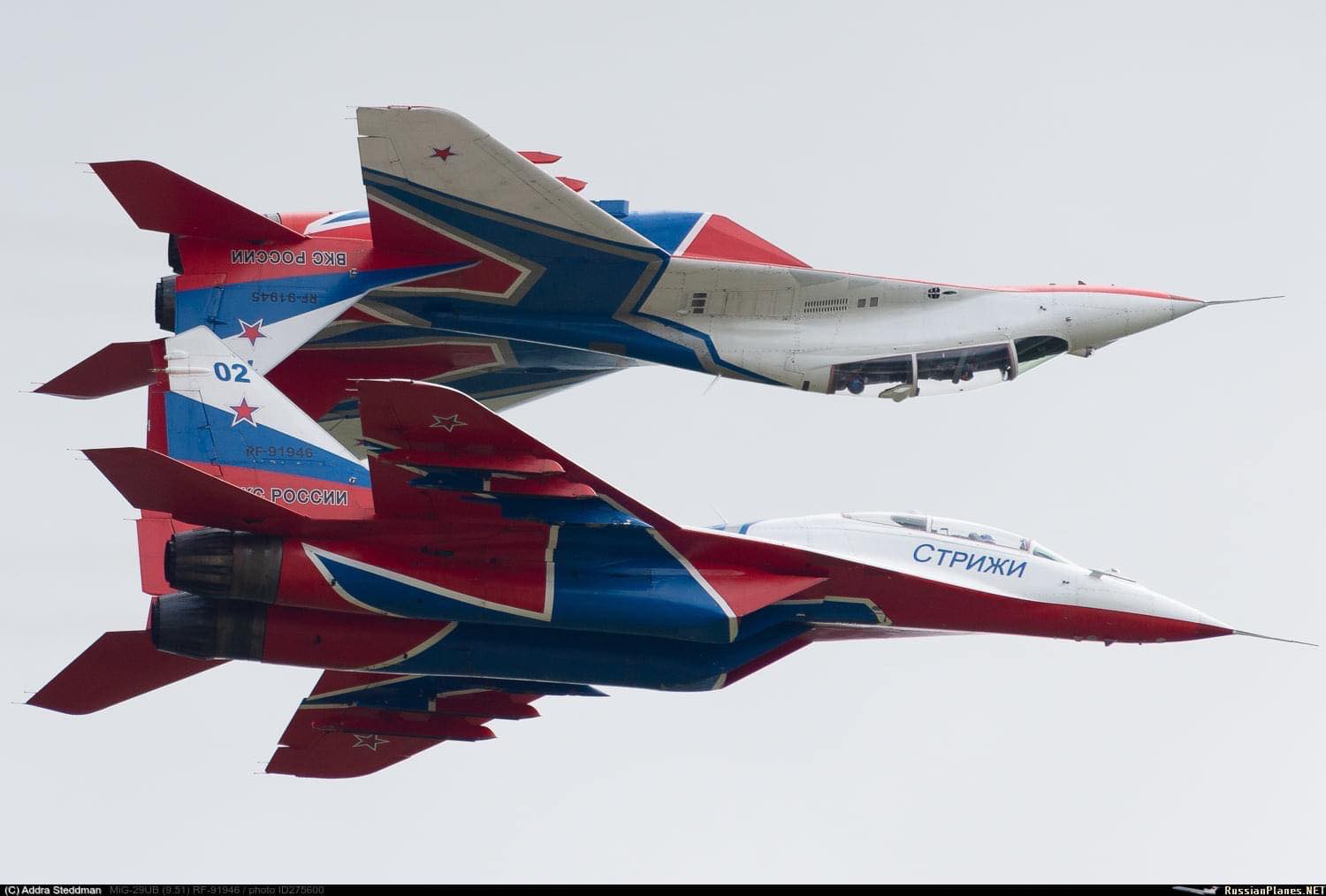 Solve MiG-29UB of Russian Air Force Team "Strizhi" (Swifts) Mirror ...
