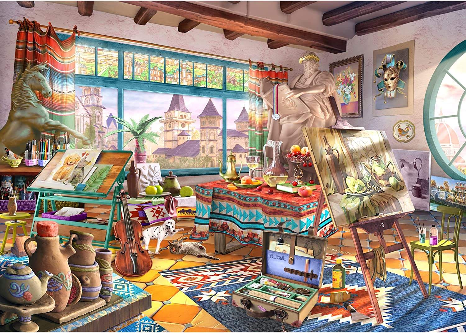 Solve Art Studio #4 jigsaw puzzle online with 88 pieces