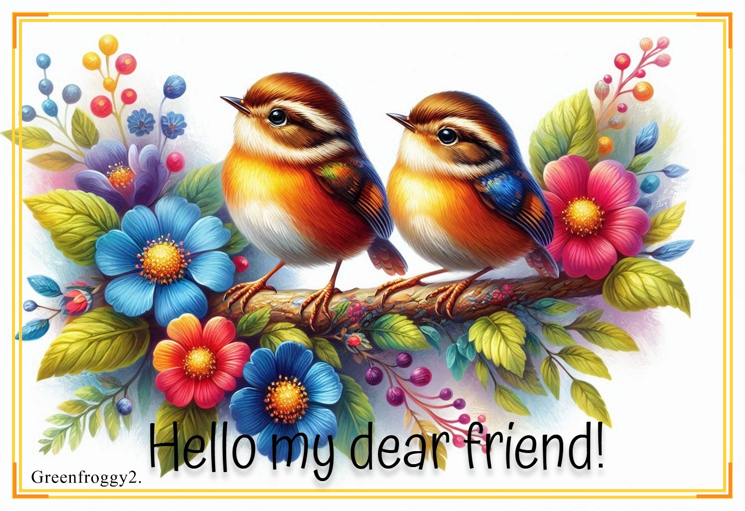 Solve PUZZLE - Hello My Dear Friend! jigsaw puzzle online with 77 pieces