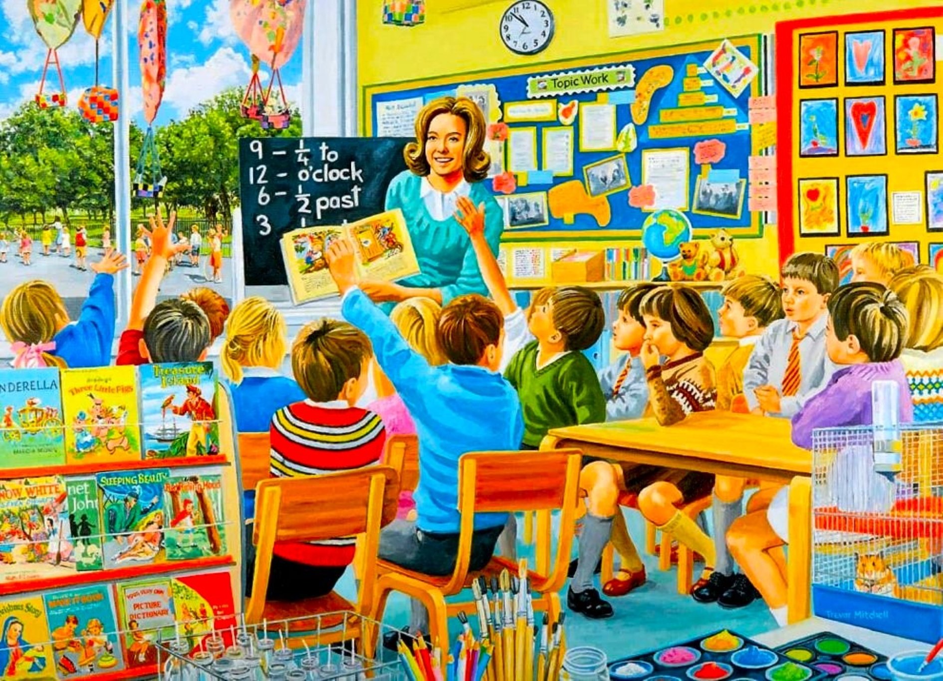 Solve Classroom jigsaw puzzle online with 140 pieces