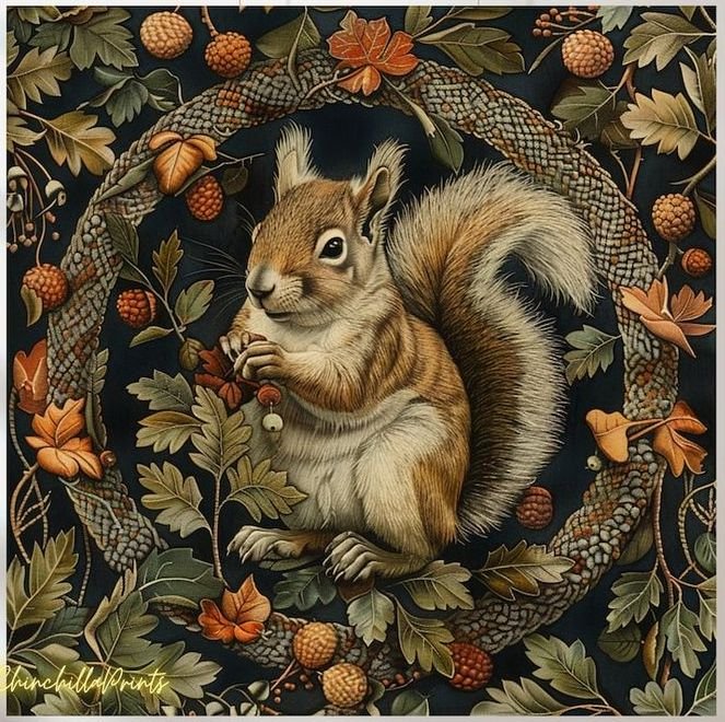 Solve Art - Autumn - Squirrel 4 (Resize: 9 - 121 Pieces) jigsaw puzzle ...