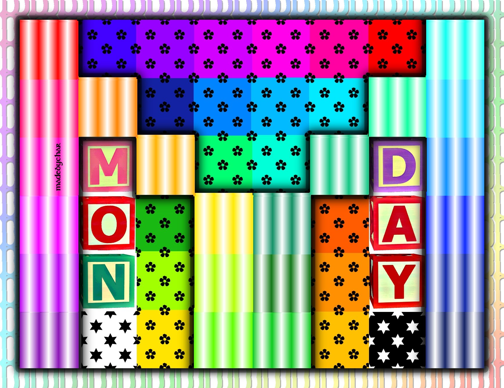 Solve M is for MONDAY! jigsaw puzzle online with 99 pieces