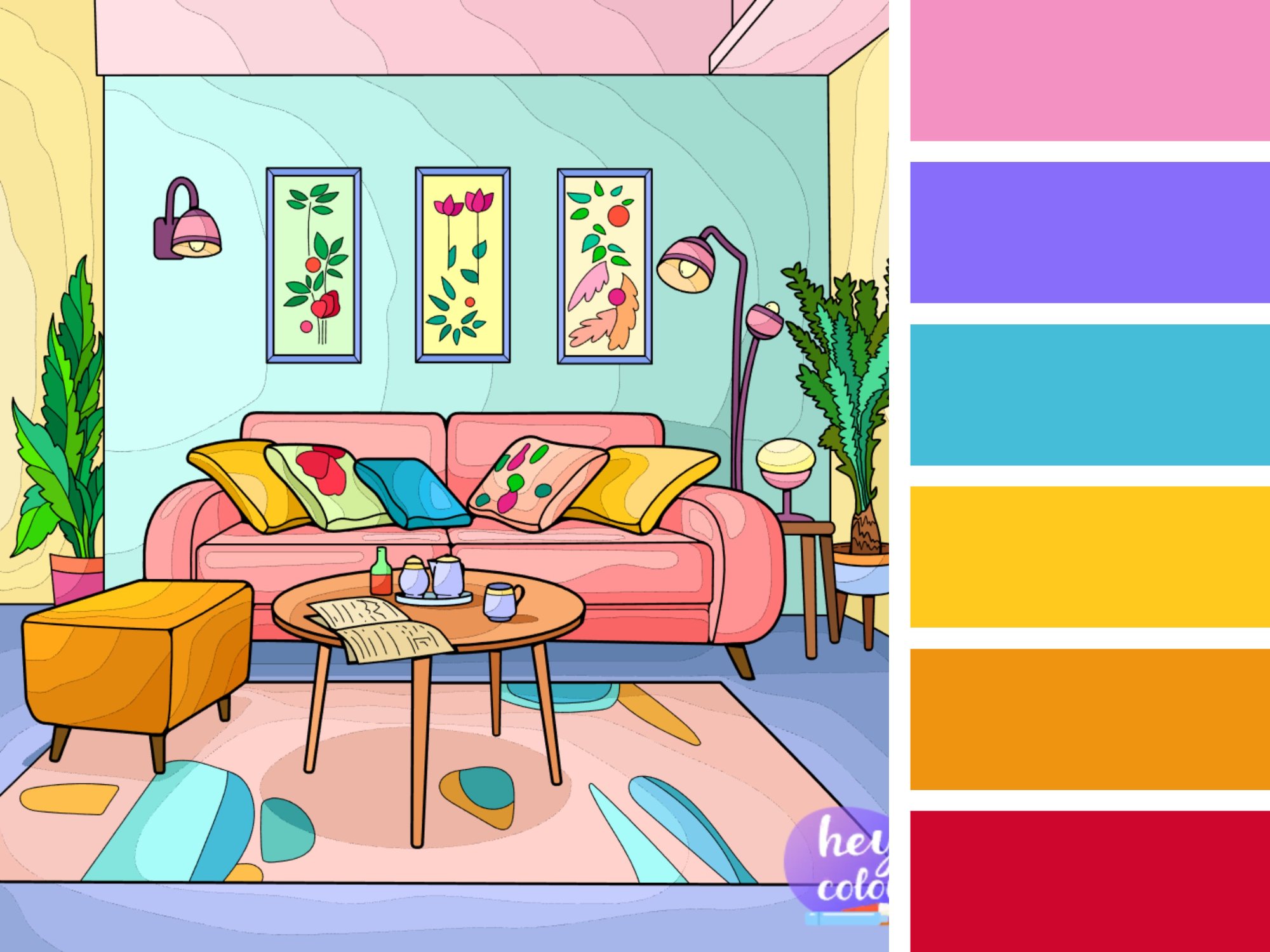 Solve Color Palette 170 jigsaw puzzle online with 252 pieces