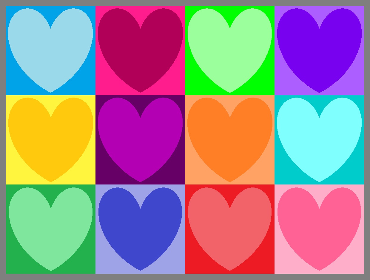 Solve hearts jigsaw puzzle online with 80 pieces