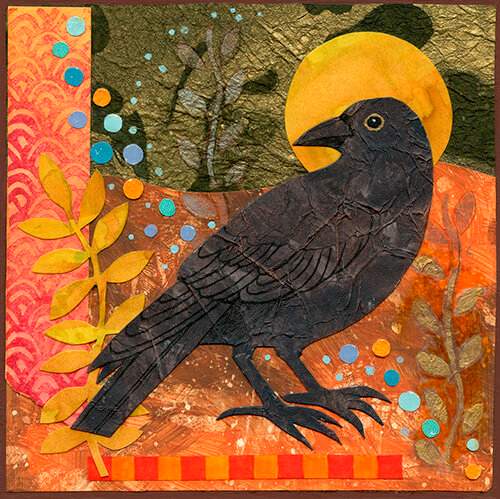 Solve Crow Collage jigsaw puzzle online with 64 pieces