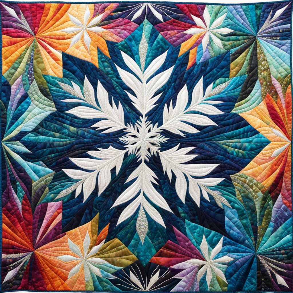 Solve Snowflake Patchwork jigsaw puzzle online with 81 pieces