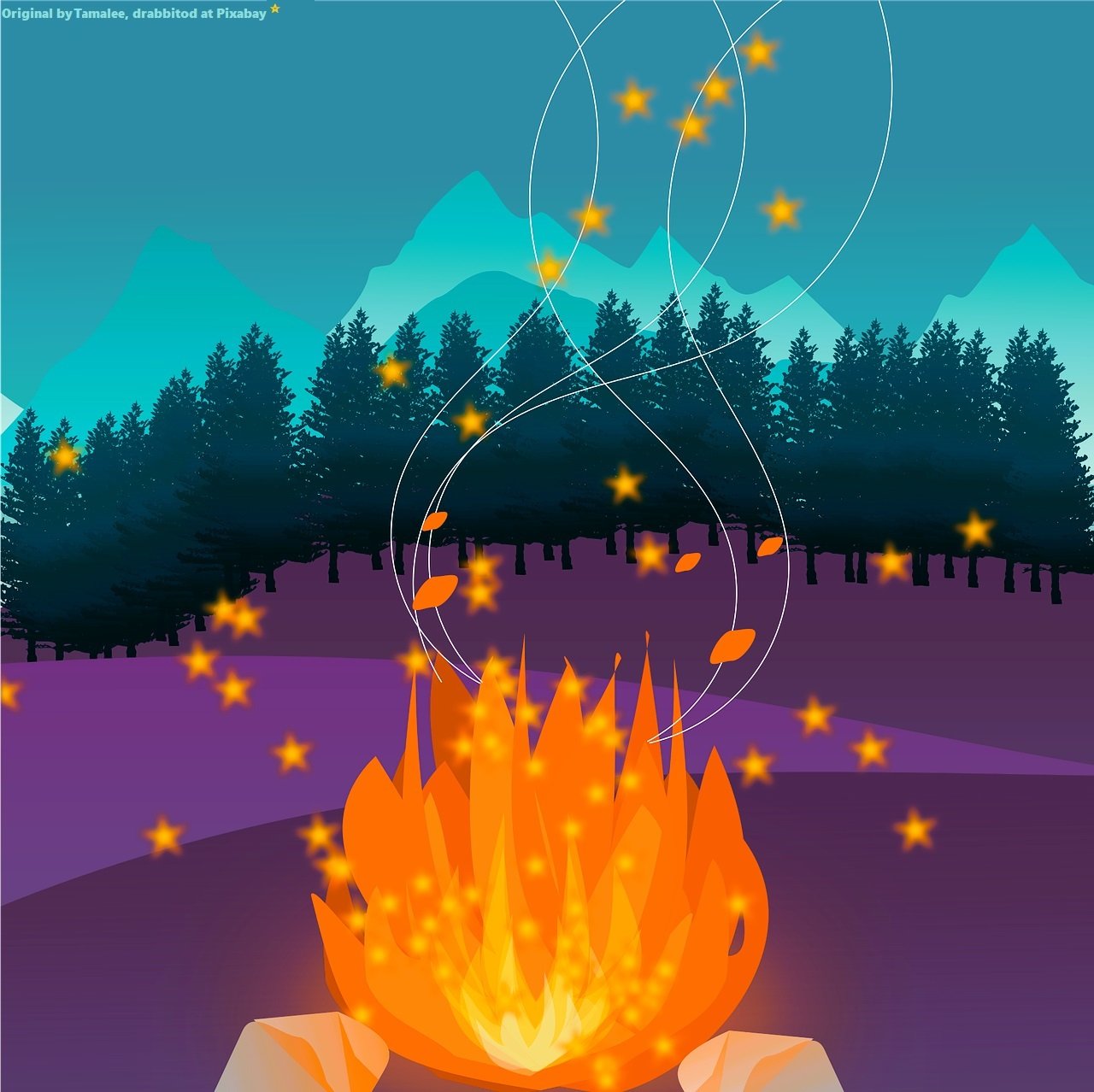 Solve Bonfire 🔥 jigsaw puzzle online with 64 pieces