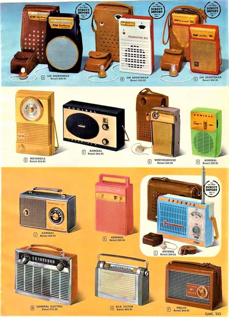 Solve Transistor radios 1960's. jigsaw puzzle online with 300 pieces