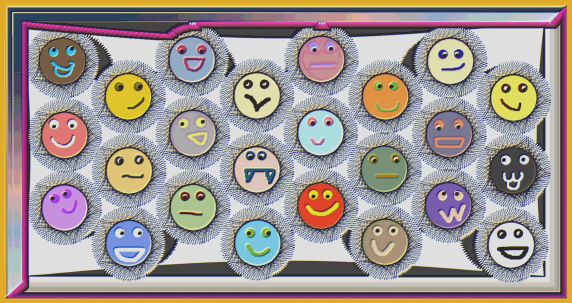 Solve faces jigsaw puzzle online with 220 pieces