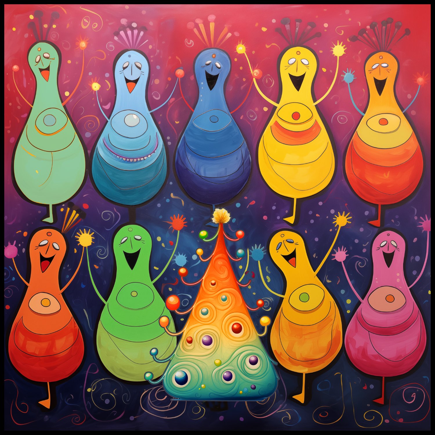 Jigsaw Puzzle | 600 pieces | 9 Ladies Dancing | Jigidi