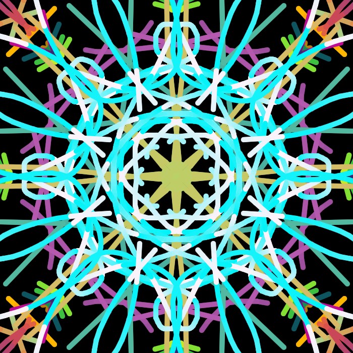 Jigsaw Puzzle | Random Kaleidoscope #125 | 9 pieces | Jigidi